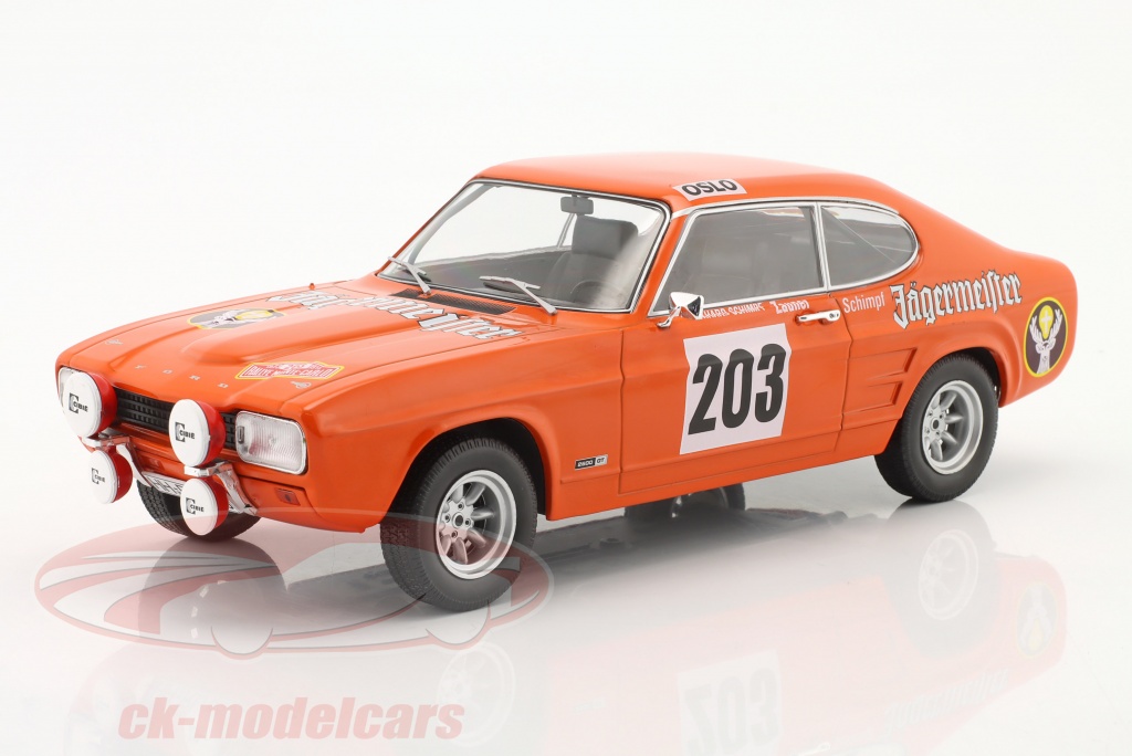 Modelcar Group 1:18 Ford Capri MK1 #203 samle Monte-Carlo 1973 Schimpf ...