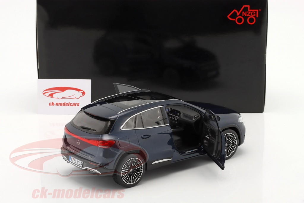 NZG 1:18 Mercedes-Benz EQA year 2021 denim blue metallic 1015/21 model ...