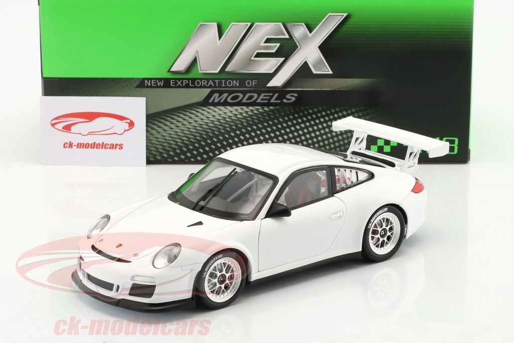 Welly 1:18 Porsche 911 (997 II) GT3 Cup Plain Body Baujahr 2009 weiß 18033 Modellauto 18033 ...