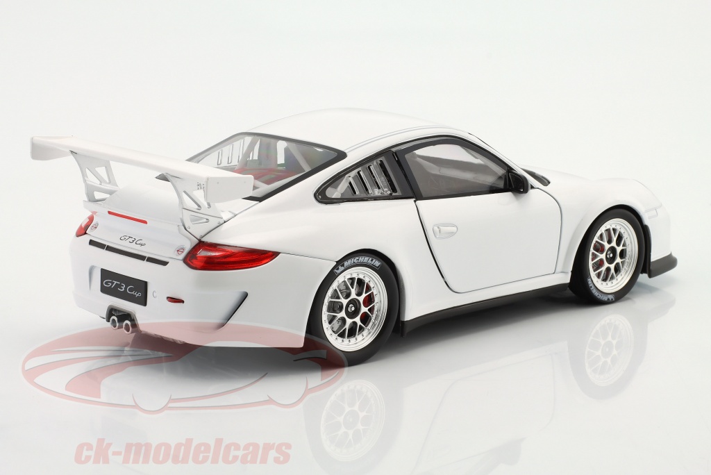 Welly 1:18 Porsche 911 (997 II) GT3 Cup Plain Body Baujahr 2009 weiß 18033 Modellauto 18033 ...