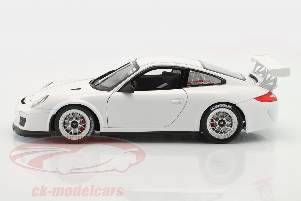 Welly 1:18 Porsche 911 (997 II) GT3 Cup Plain Body white Year 2009 18033 model car 18033 ...
