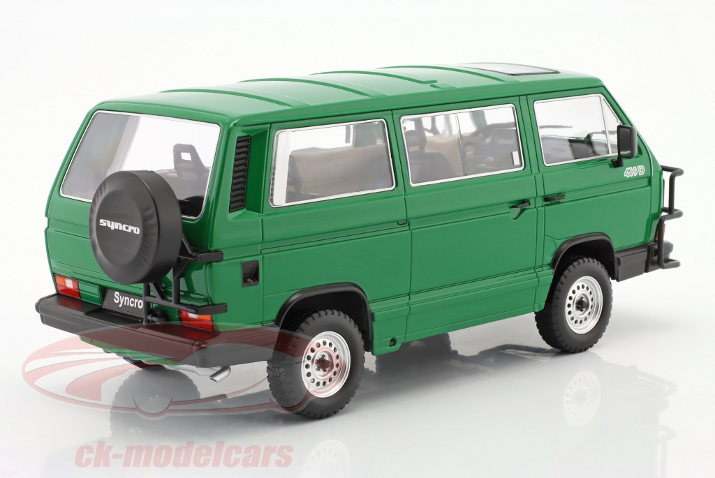 KK-Scale 1:18 Volkswagen VW T3 Syncro 16 pouce Année de construction 1987 vert KKDC180965 modèle ...