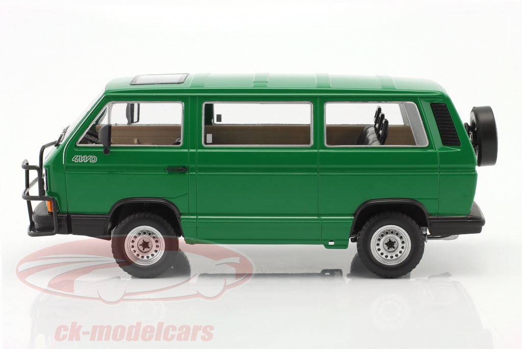 KK-Scale 1:18 Volkswagen VW T3 Syncro 16 pouce Année de construction 1987 vert KKDC180965 modèle ...