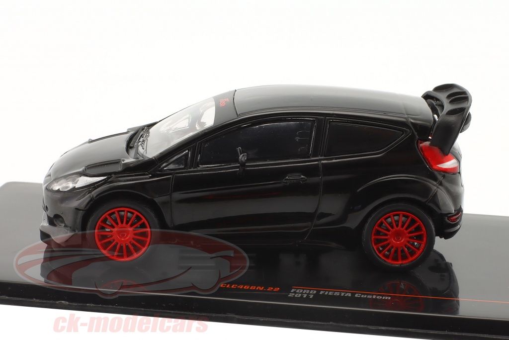 Ixo 1:43 Ford Fiesta MK7 Custom Anno di costruzione 2011 Nero CLC468N ...