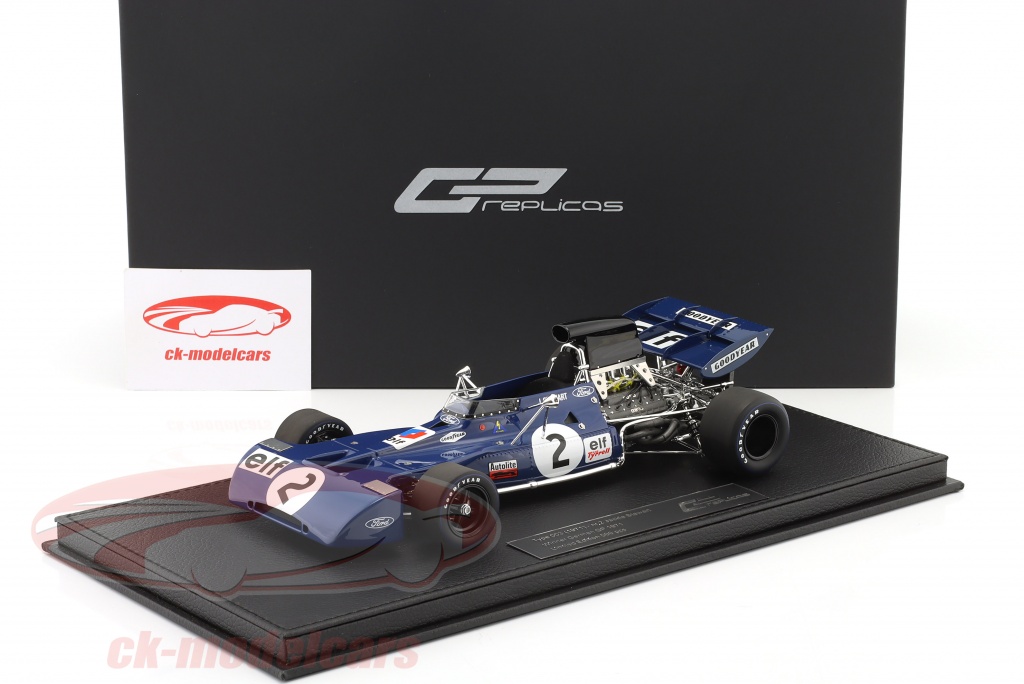 GP Replicas 1:18 J. Stewart Tyrrell 003 #2 vencedora Alemão GP Fórmula 1 Campeão mundial 1971 ...