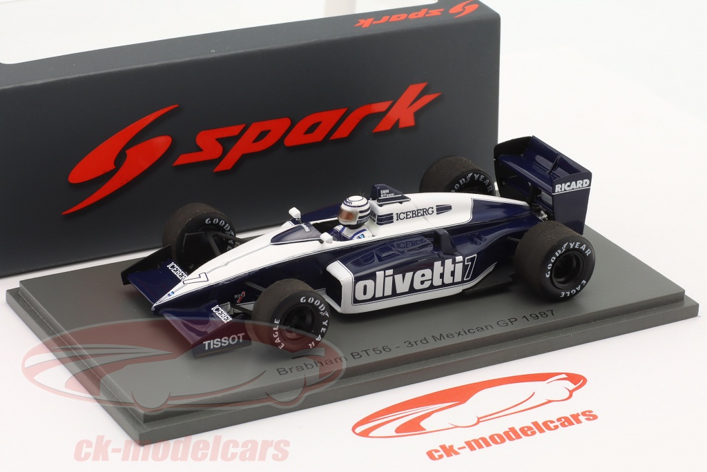 Spark 1:43 Riccardo Patrese Brabham BT56 #7 3-й Мексика GP формула 1 ...