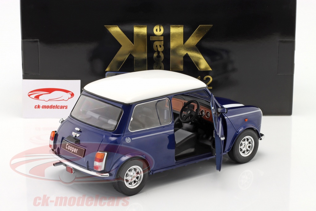 KK-Scale 1:12 Mini Cooper blue metallic / White RHD KKDC120053R model ...