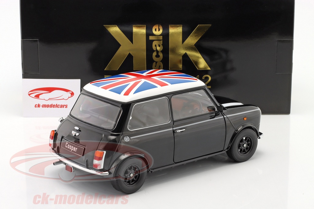 KK-Scale 1:12 Mini Cooper 黑色的 / 白色的 / Union Jack RHD KKDC120052R 模型 汽车 KKDC120052R 4260699762573