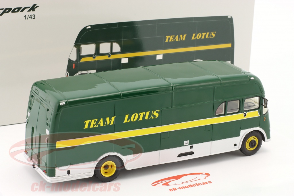 Spark 1:43 Bedford Transporter Fórmula 1 Team Lotus 1961-1963 verde ...