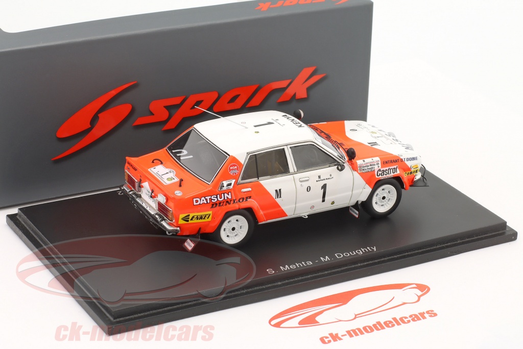 Spark 1:43 Nissan Violet GT #1 vencedora Safari Rallye 1982 Mehta ...