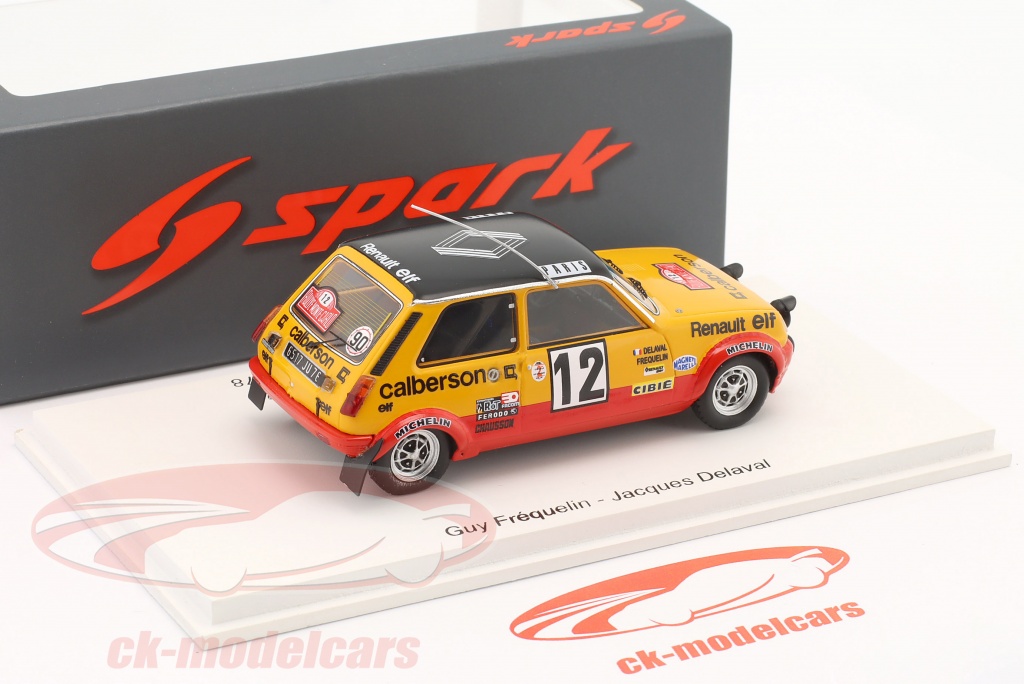Spark 1:43 Renault 5 Alpine #12 3 samle Monte Carlo 1978 Frequelin ...