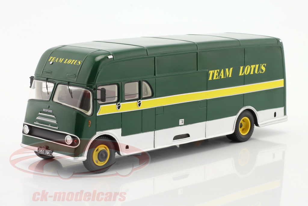 Spark 1:43 Bedford Transporter 方式 1 Team Lotus 1961-1963 緑 / 黄 S6003 ...