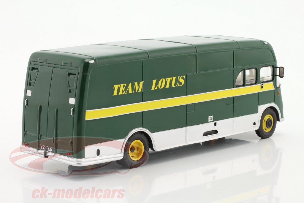 Spark 1:43 Bedford Transporter formule 1 Team Lotus 1961-1963 vert ...