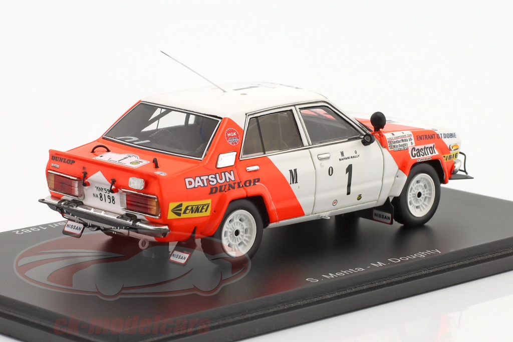 Spark 1:43 Nissan Violet GT #1 vencedora Safari Rallye 1982 Mehta ...