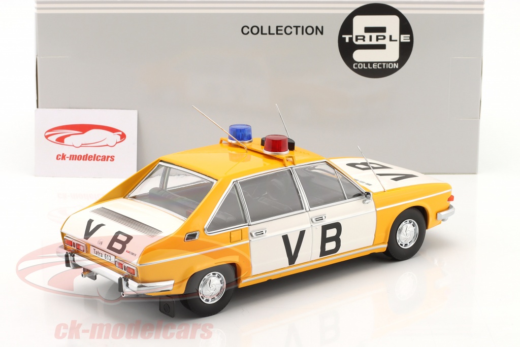 Triple9 1:18 Tatra 613 Police Czechoslovakia 1979 yellow / white T9 ...