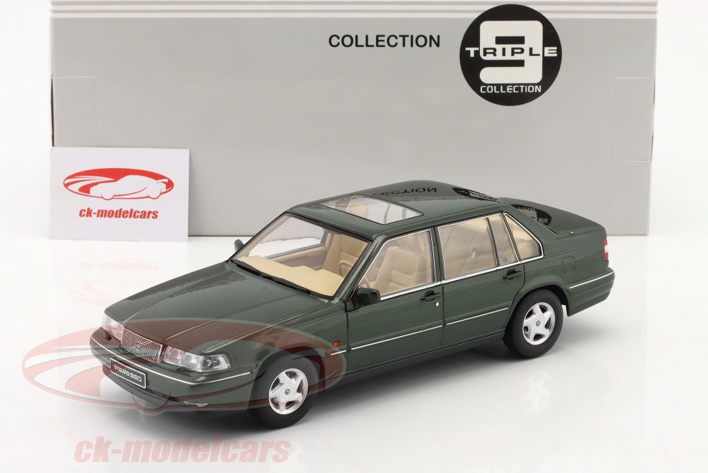 Triple9 1:18 Volvo 960 Bouwjaar 1996 donkergroen metalen T9-1800300 ...