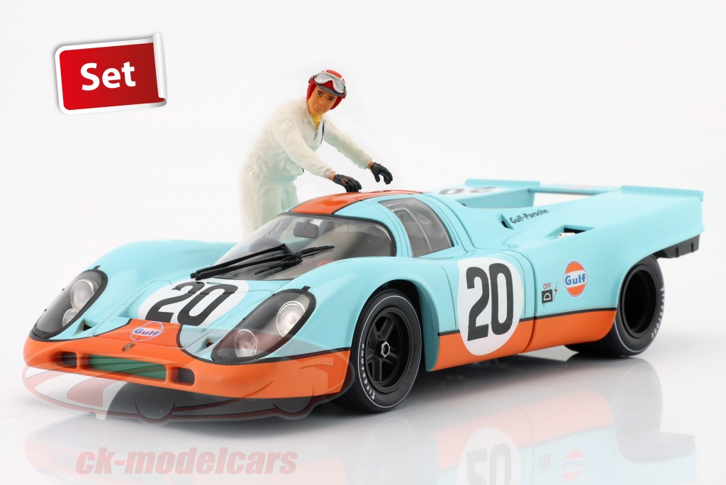 CMR 1:18 Set: Porsche 917K #20 24h LeMans 1970 Siffert, Redman mit ...