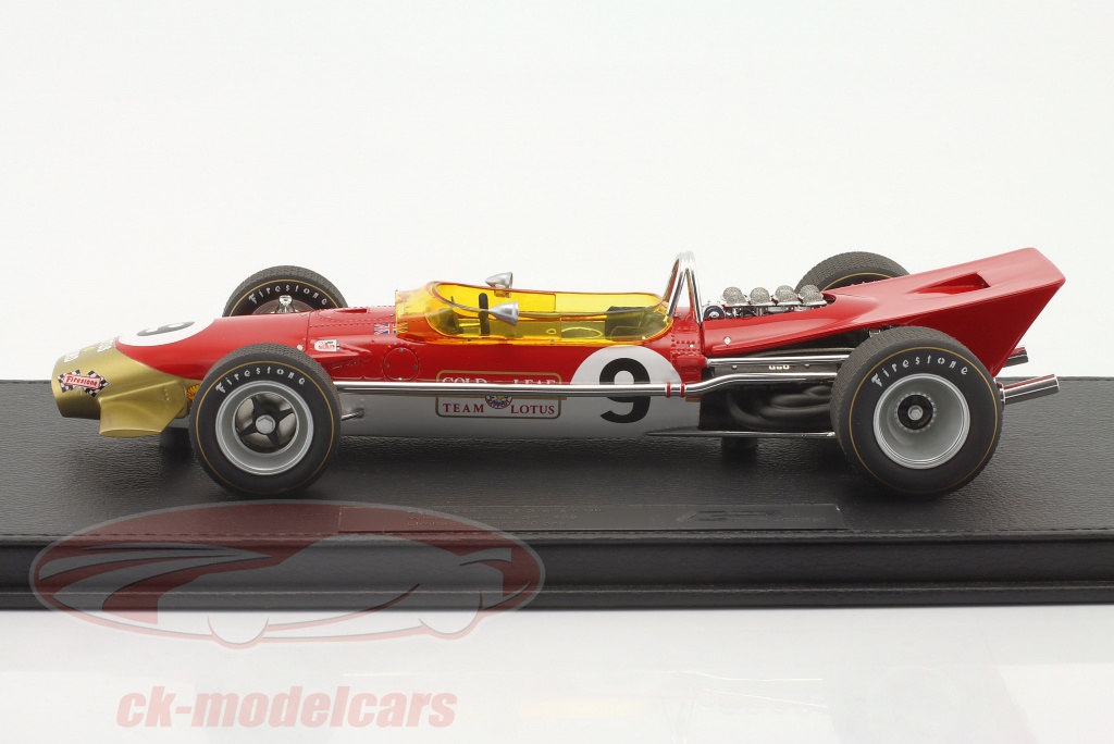 GP Replicas 1:18 Graham Hill Lotus 49B #9 winnaar Monaco GP formule 1 Wereldkampioen 1968 GP127A ...