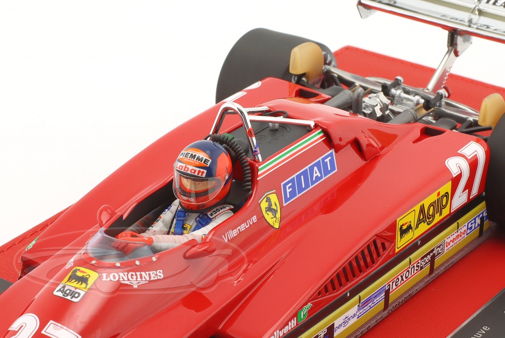 GP Replicas 1:18 Gilles Villeneuve Ferrari 126C2 #27 calificación Belga ...