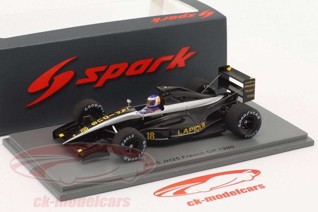 Spark 1:43 Yannick Dalmas AGS JH25 #18 Frankrijk GP formule 1 1990 ...