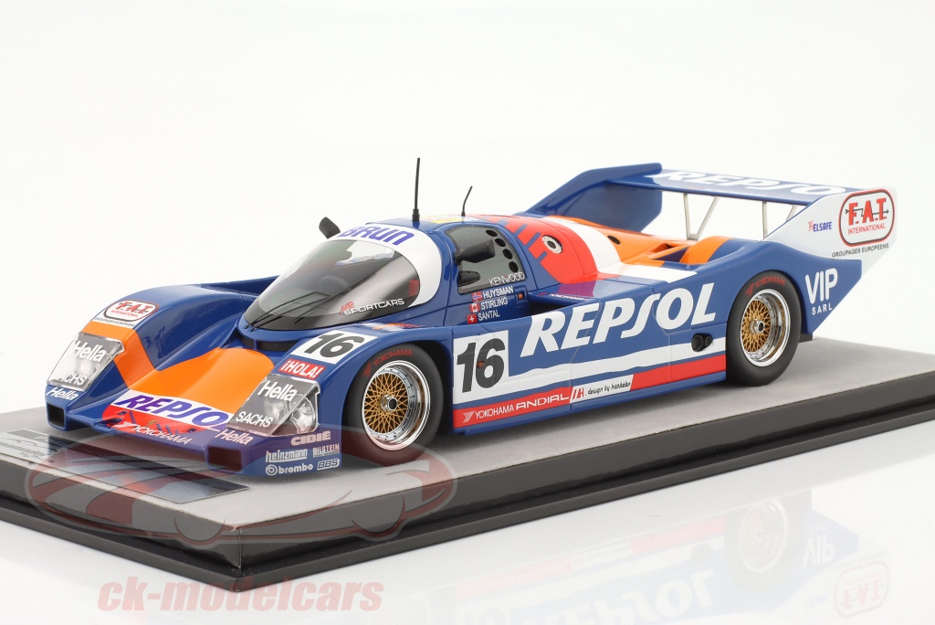 Tecnomodel 1:18 Porsche 962C #16 24h LeMans 1991 Repsol Brun Motorsport TM18-271A model car TM18 ...
