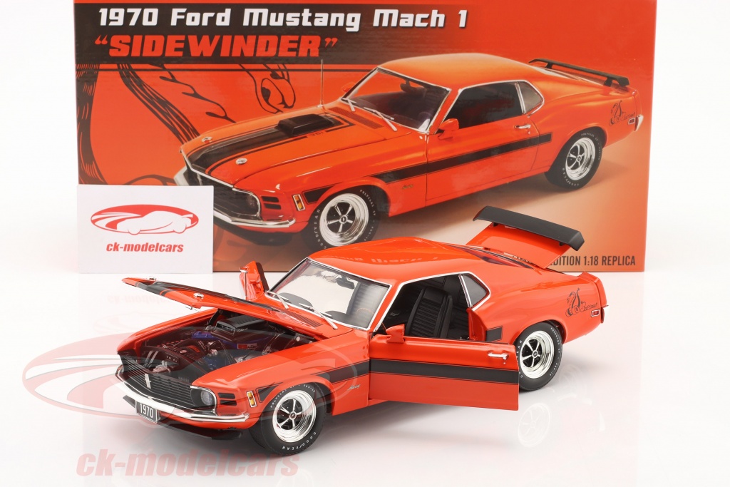 GMP 1:18 Ford Mustang Mach 1 Sidewinder 建设年份 1970 红色的 A1801861 模型 汽车 ...