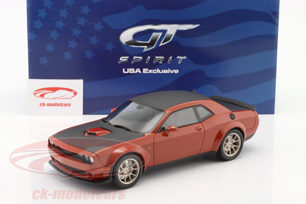 GT-SPIRIT 1:18 Dodge Challenger SRT Scat Pak Widebody year 2020 orange ...