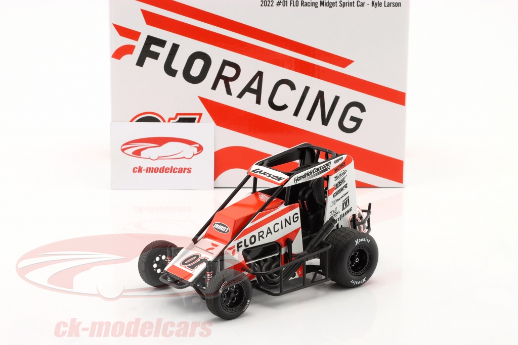 GMP 1:18 FLO Racing Midget Sprint Car 2022 #01 Kyle Larson A1810122 ...