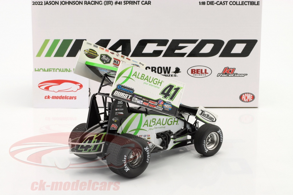 GMP 1:18 Jason Johnson Racing Sprint Car 2022 #41 A1822011 model car ...