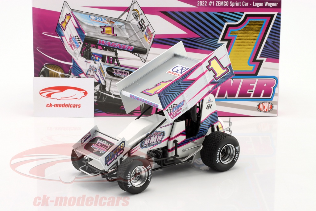 GMP 1:18 ZEMCO Sprint Car 2022 #1 Logan Wagner A1822017 model car A1822017