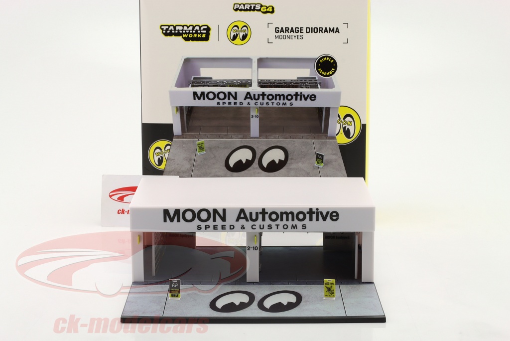 Tarmac Works 1:64 Pit Garage Diorama Mooneyes Speed & Customs T64D001ME ...