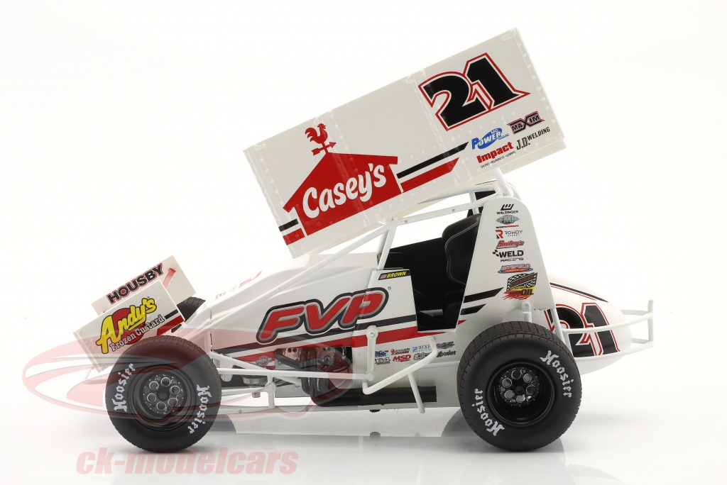 GMP 1:18 Casey's General Store Sprint Car 2022 #21 Brian Brown A1822009 ...