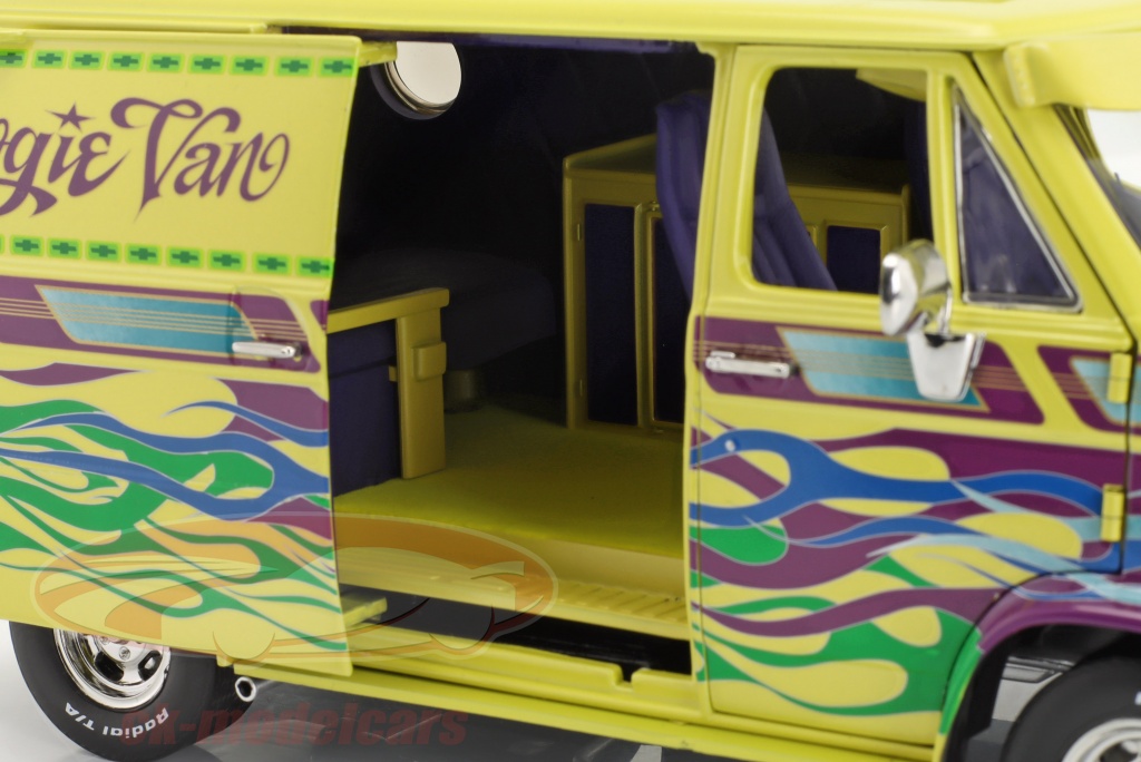 GMP 1:18 Chevrolet G-Series Boogie Van Année de construction 1976 jaune ...