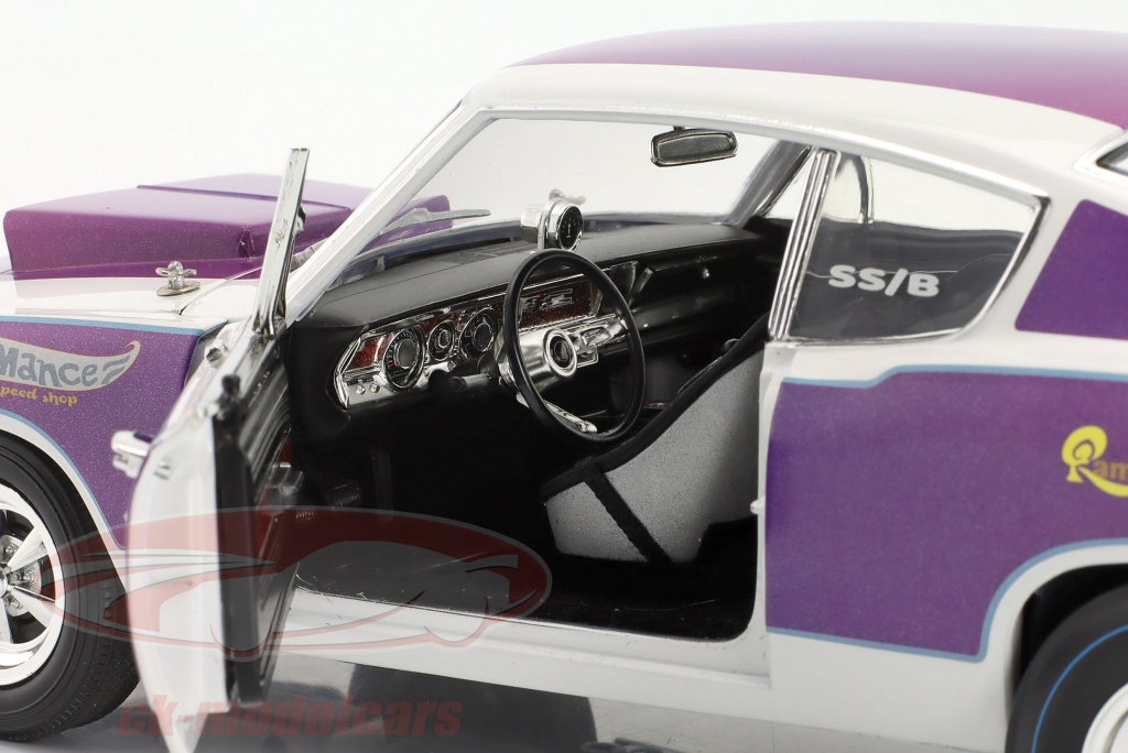 GMP 1:18 Plymouth Barracuda Billy the Kid Construction year 1968 purple ...