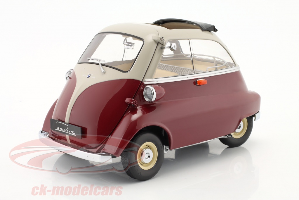 KK-Scale 1:12 BMW 250 Isetta Baujahr 1959 dunkelrot / creme weiß ...