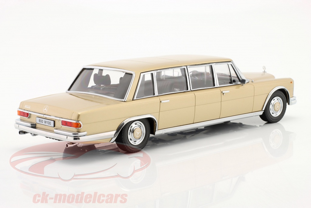 KK-Scale 1:18 Mercedes-Benz 600 Pullman LWB (W100) Baujahr 1964 gold ...