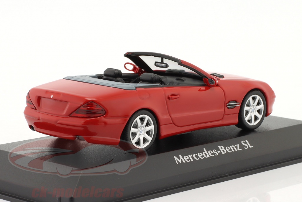 Minichamps 1:43 Mercedes-Benz SL class (R230) year 2001 red 940031031 ...