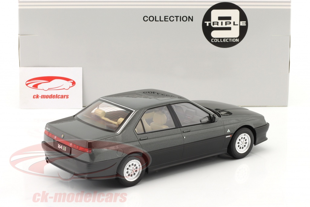 Triple9 1:18 Alfa Romeo 164 Q4 year 1994 dark grey metallic T9-1800325 ...