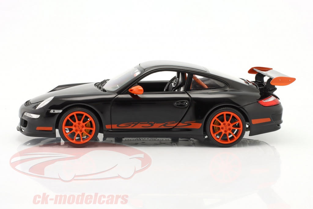 Welly 1:18 Porsche 911 (997) GT3 RS schwarz / orange 18015W Modellauto 18015W 4891761180157