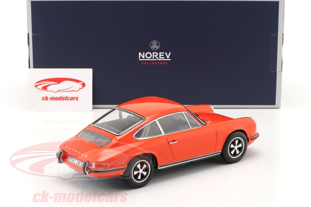 Norev 1:18 Porsche 911 (original model) Construction year 1969 orange ...
