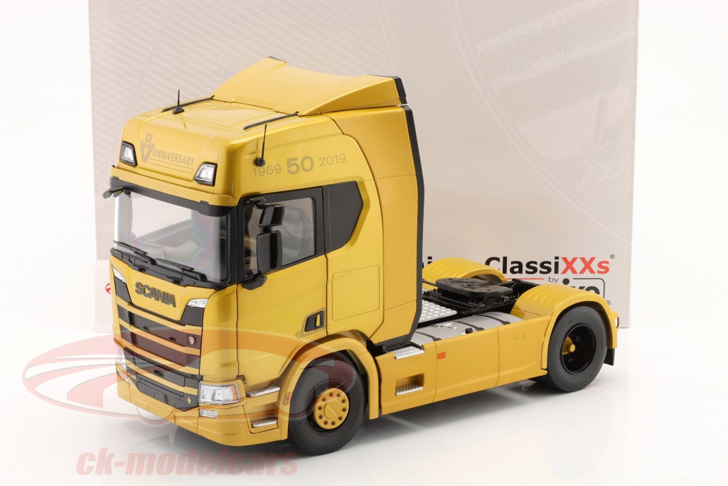 Premium Classixxs 1:18 Scania R series R500 SZM 2019 gold metallic ...