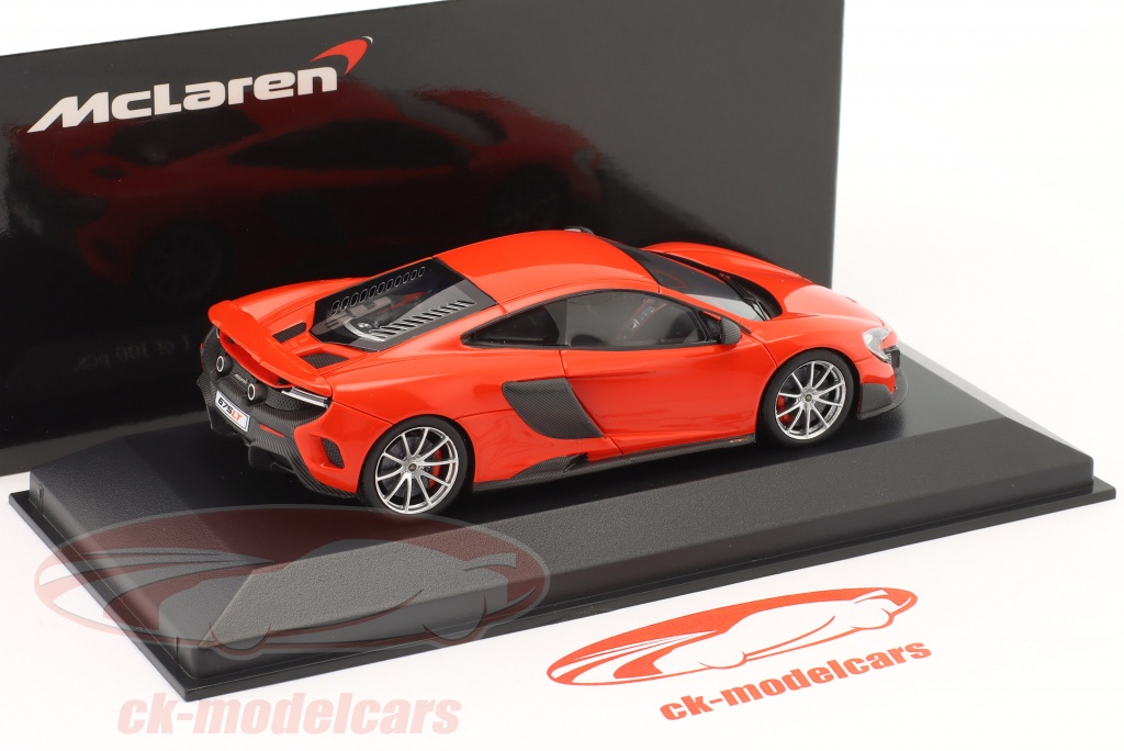 Minichamps 1:43 McLaren 675 LT year 2015 delta red 537154425 model car 537154425 4012138139671