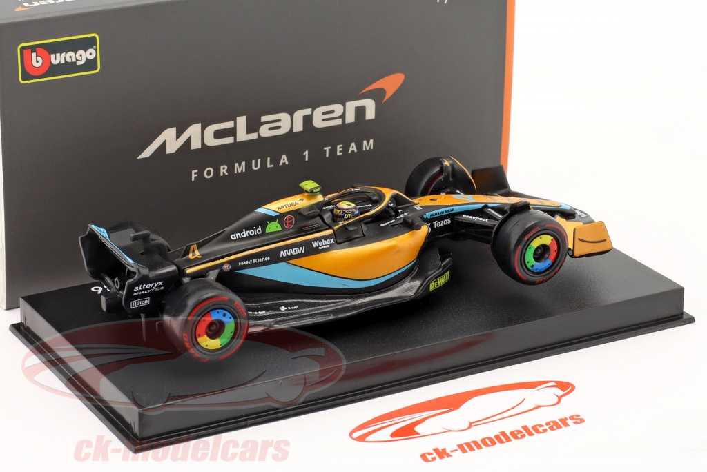 Bburago 1:43 Lando Norris McLaren MCL36 #4 澳大利亚 GP 公式 1 2022 18-38064 #4 模型 汽车 18-38064 #4 ...