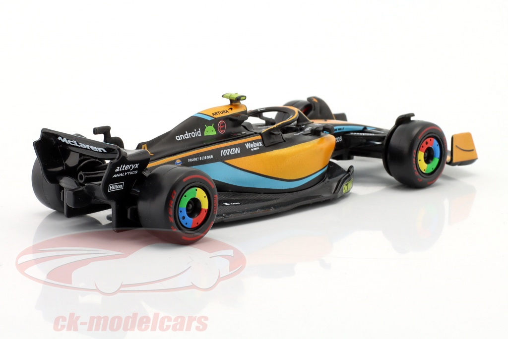 Bburago 1:43 Lando Norris McLaren MCL36 #4 Australia GP formula 1 2022 ...