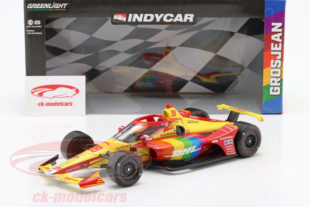 Greenlight 1:18 Romain Grosjean Honda #28 IndyCar Series 2022 11172 ...