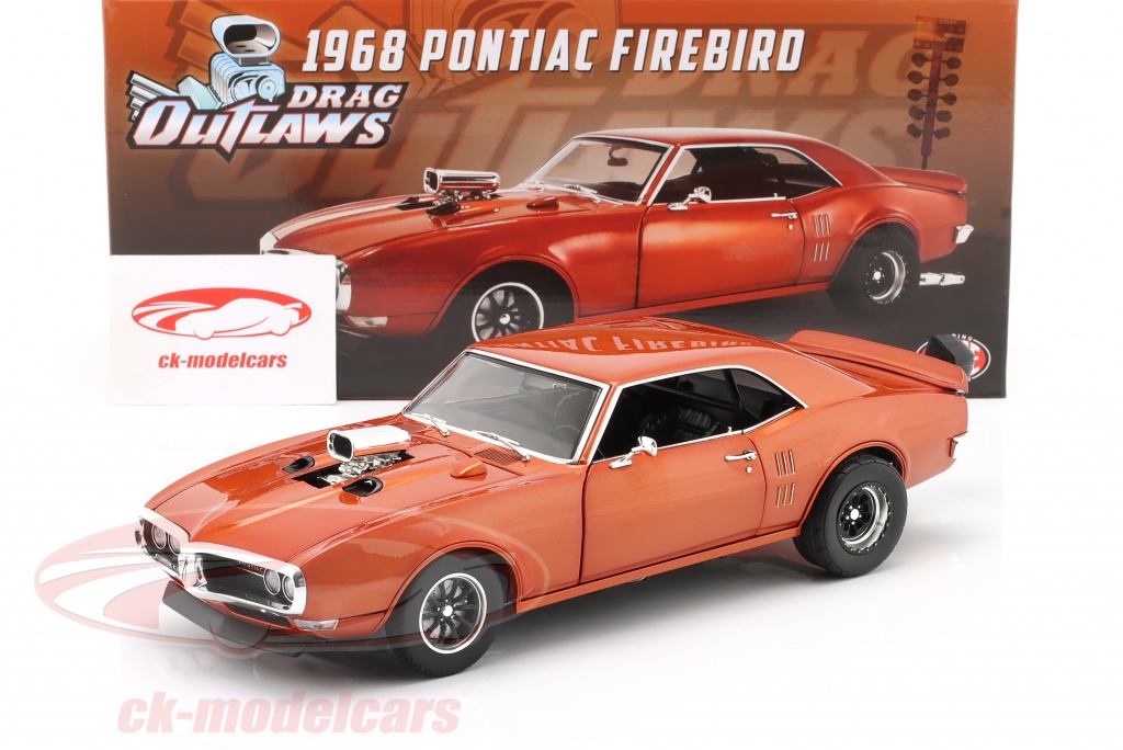 GMP 1:18 Pontiac Firebird Drag Outlaw year 1968 orange metallic ...