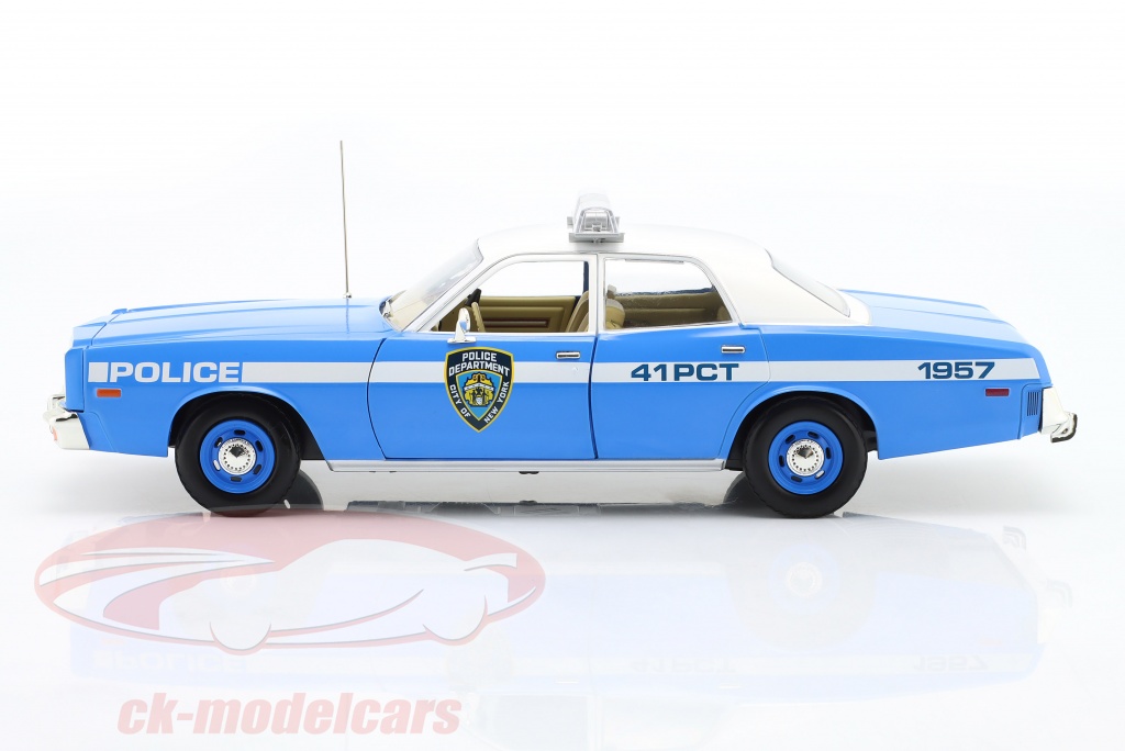 Greenlight 1:18 Dodge Monaco NYPD 1978 blauw / wit 19132 model auto ...