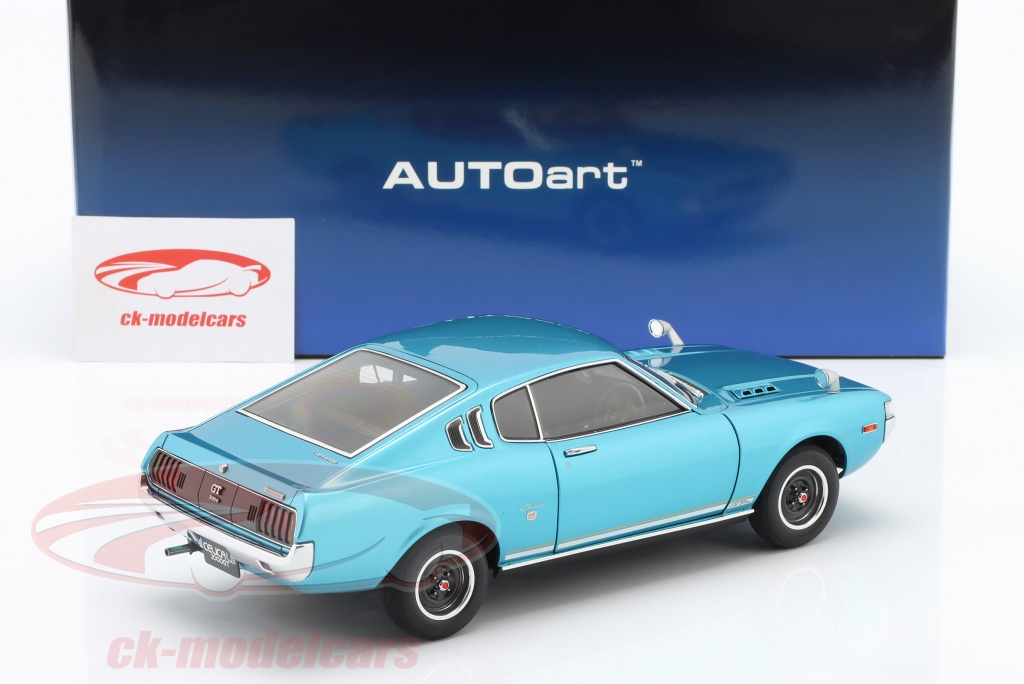 AUTOart 1:18 Toyota Celica Liftback 2000GT (RA25) Baujahr 1973 türkis metallic 78767 Modellauto ...