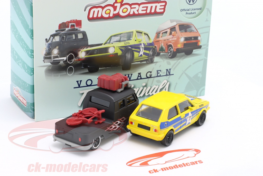 Majorette 1:64 Giftpack Volkswagen VW Originals: VW Golf I VW T1 Pick ...