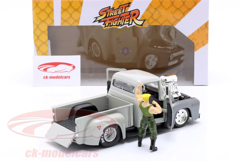 Jadatoys 1:24 Ford F-100 Baujahr 1956 mit Figur Guile TV-Serie Streetfighter 253255057 ...